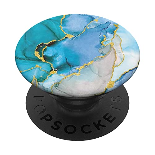 Abstract Green Ink Illustration Pattern Phone Popper PopSockets Swappable PopGrip