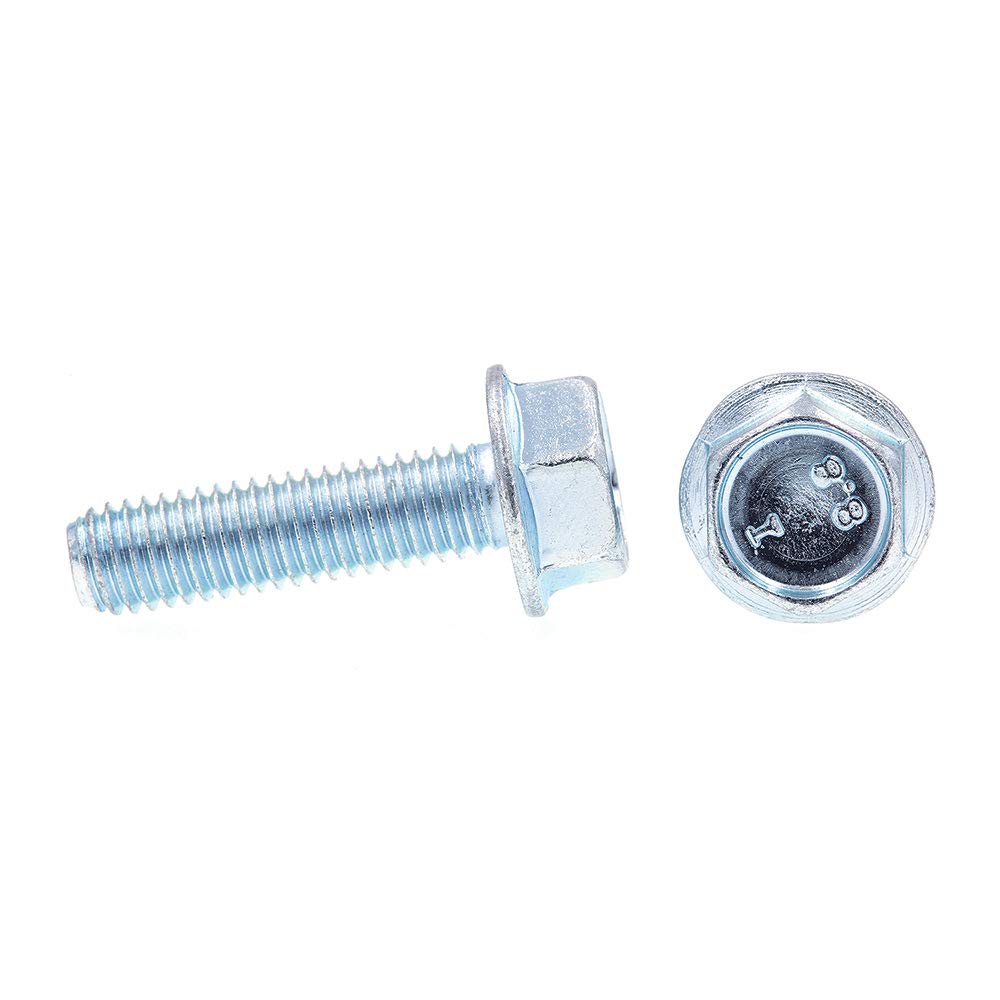 Prime-Line 9089506 Flange Bolts, Class 8.8 Metric, M8-1.25 X 30MM, Zinc Plated Steel (25 Pack)