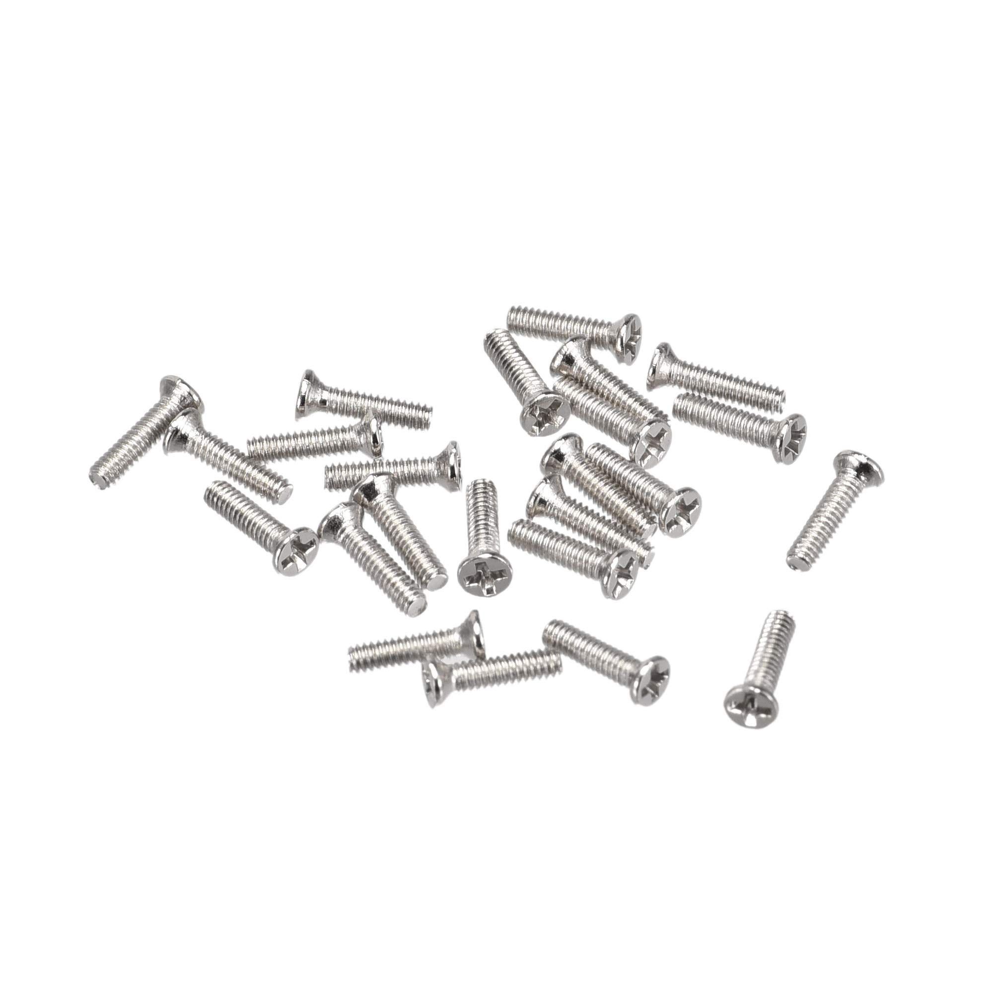 uxcell M1.2 x 5mm Phillips Screw Fastener Silver Tone for Laptop PC TV Fan Switch 500pcs