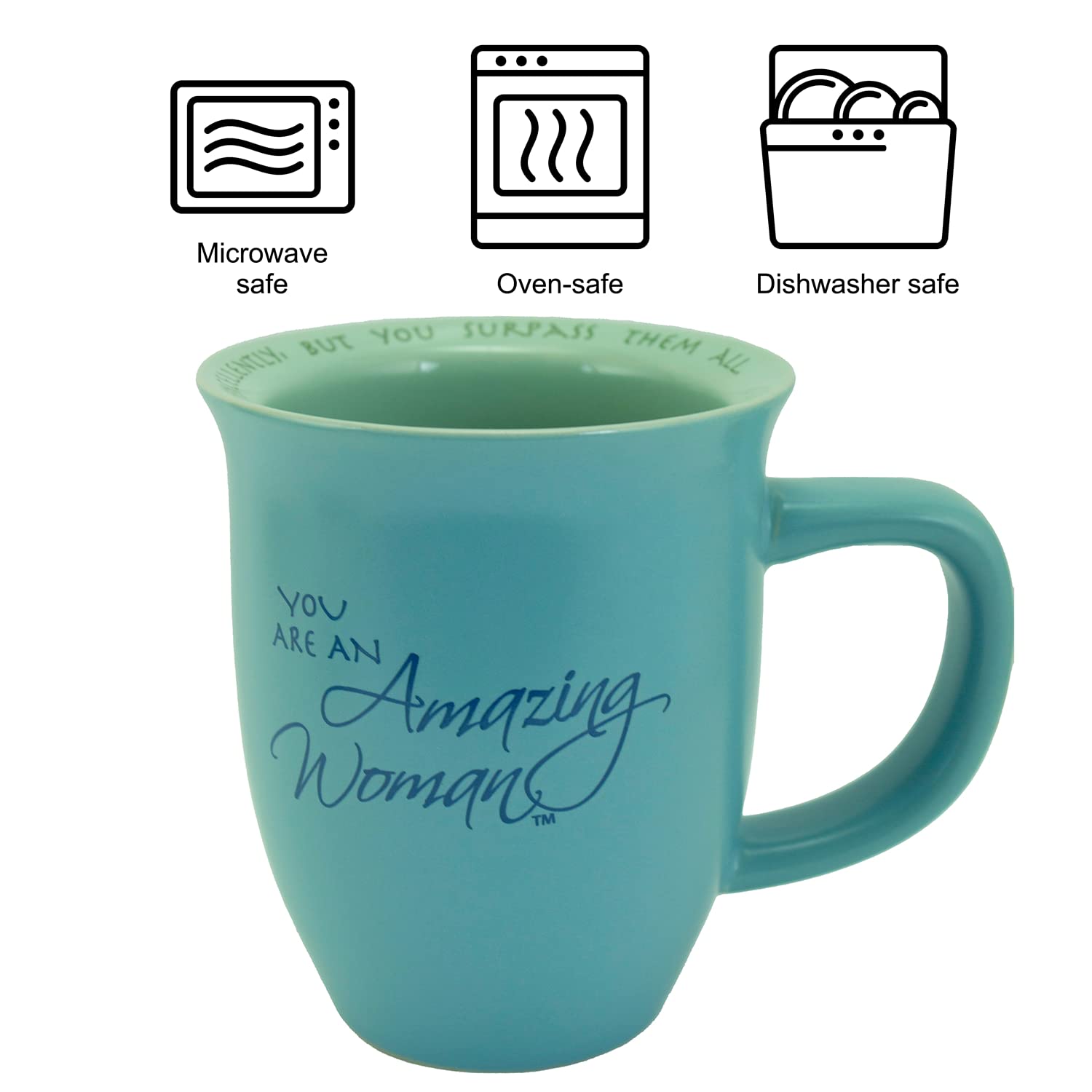 Abbey Gift Blue (Abbey & CA Gift) Amazing Woman Ceramic Mug & Coaster Set (57829)