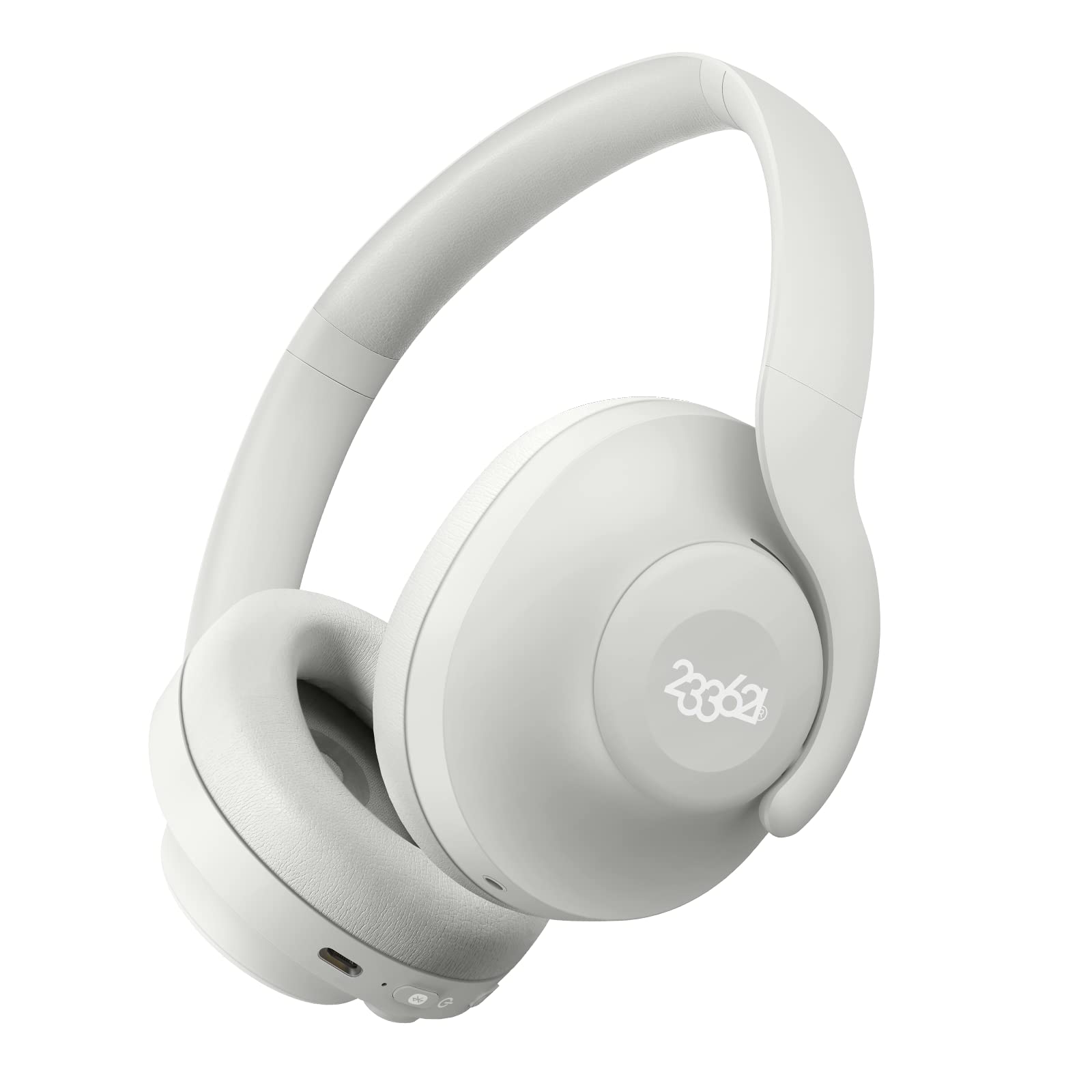 233621 Shell Noise Cancelling Headphones. Lightweight Over Ear ANC Bluetooth Headphones. Fast Charge, 60 Hours Playtime, Wireless Headphones with Call Noise Reduction for Improved Call Quality (Ice)