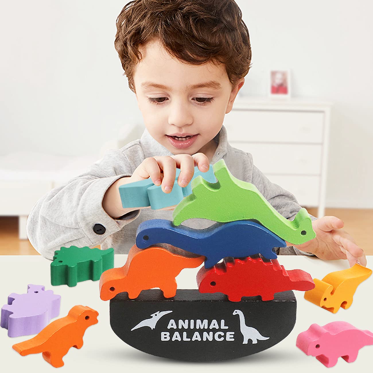 NAODONGLI Wooden Stacking Toys for Kids