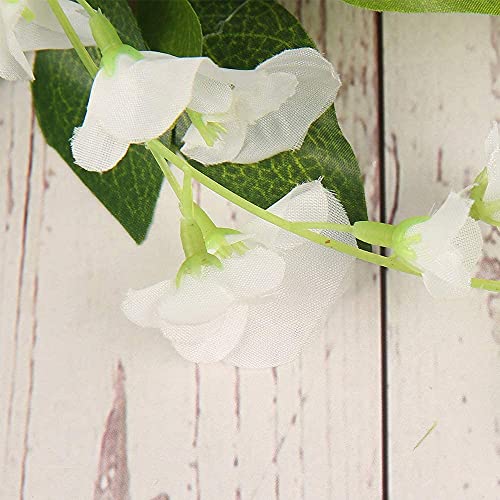 You's Auto Artificial Flowers, Bouquet Decor Realistic Flower,Bridal Wedding Bouquet for Wedding Home Birthday Party Arrangment Garden Decoration (White)
