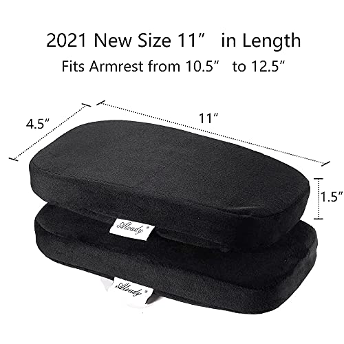 Aloudy Arm Rest Pillow, 2021 New Size 11β Office Chair Armrest Cover Pads, Comfy Desk Chair Cushions for Elbows and Forearms(Large, Set of 2)