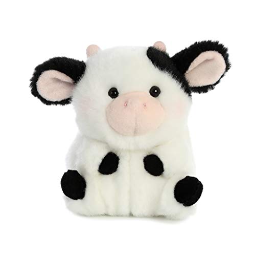 Aurora World Pig, Cow and Chicken Stuffed Animal Plush Toy | Farm Animals Theme | Bundle of 3 Rolly Pet Items, 5 inches Each