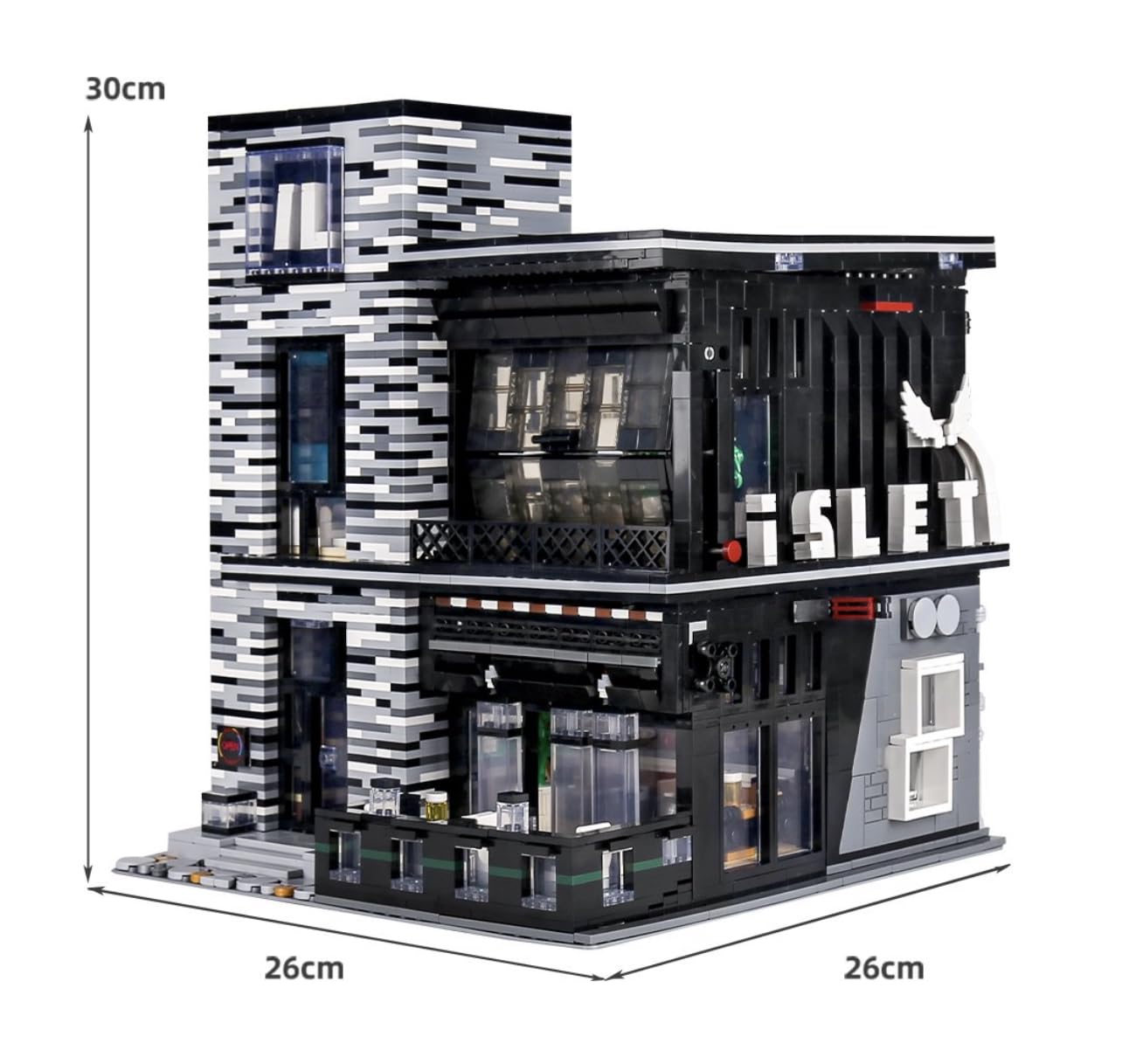 General Jim's Pub and Restaurant City Modular Building Blocks Toy Bricks Set Two Level Amazingly Detailed Building Bricks MOC Toy Set - for Teens and Adults