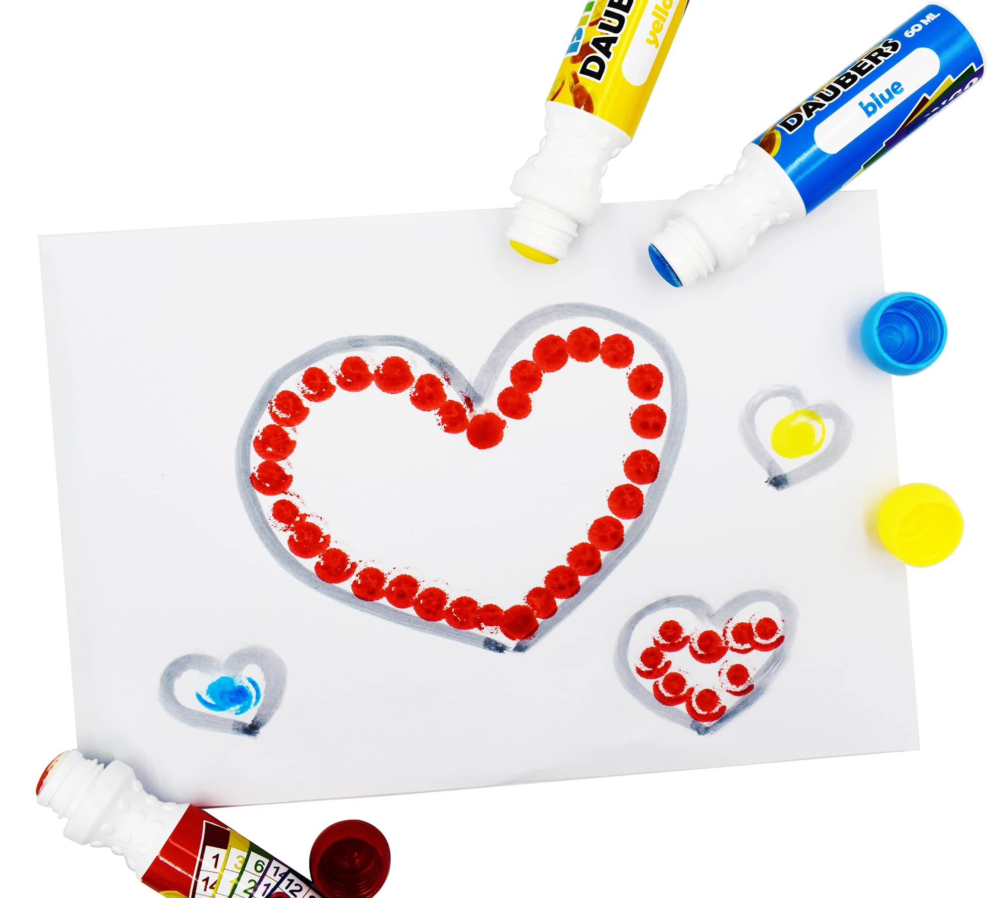 Yuanhe Bingo Daubers Dot Markers - Mixed Colors Set of 12 Pack