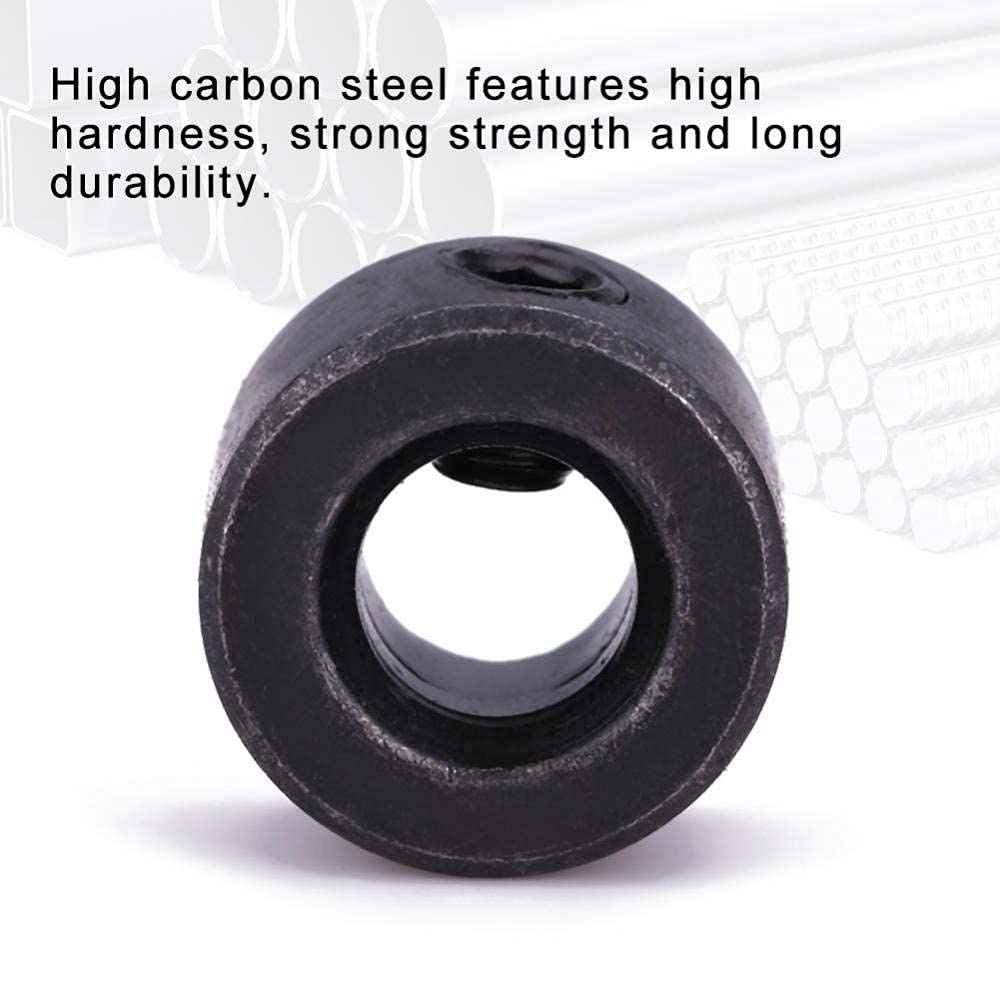 8Pcs Drill Stop Bit Collar Set Drill Bit Depth Stop Inner Diameter 3mm 4mm 5mm 6mm 8mm 10mm 12mm 16mm with Allen Wrench to Tighten The Stops Set-Screws