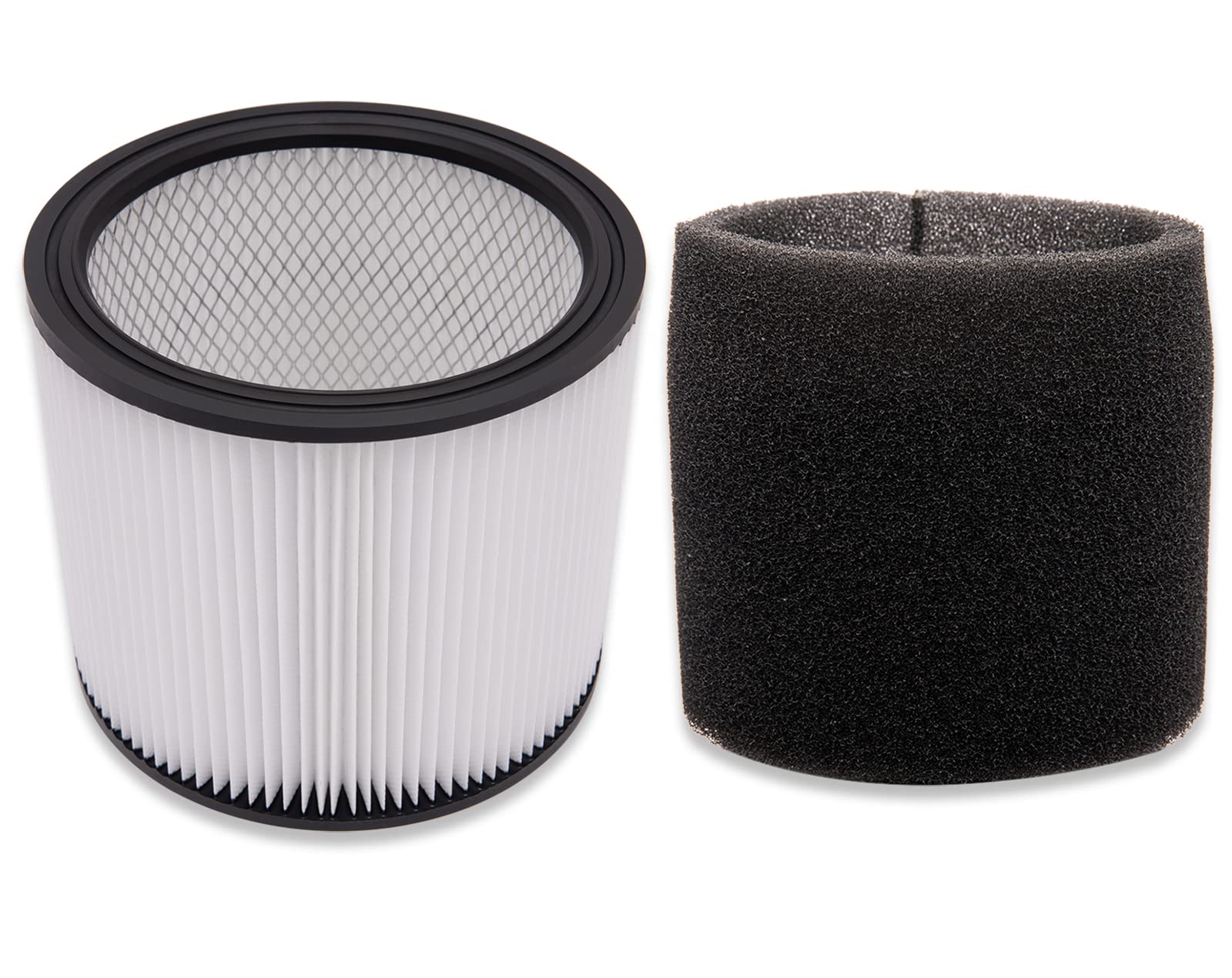 90304 Filter for Shop-Vac Filter 90304, 90350, 90333, 903-04-00, 9030400, Cartridge Filter 90304 Replaces Most Wet/Dry Vacuum Cleaners 5 Gallon and Above, 90585 Foam Filter (1 + 1)