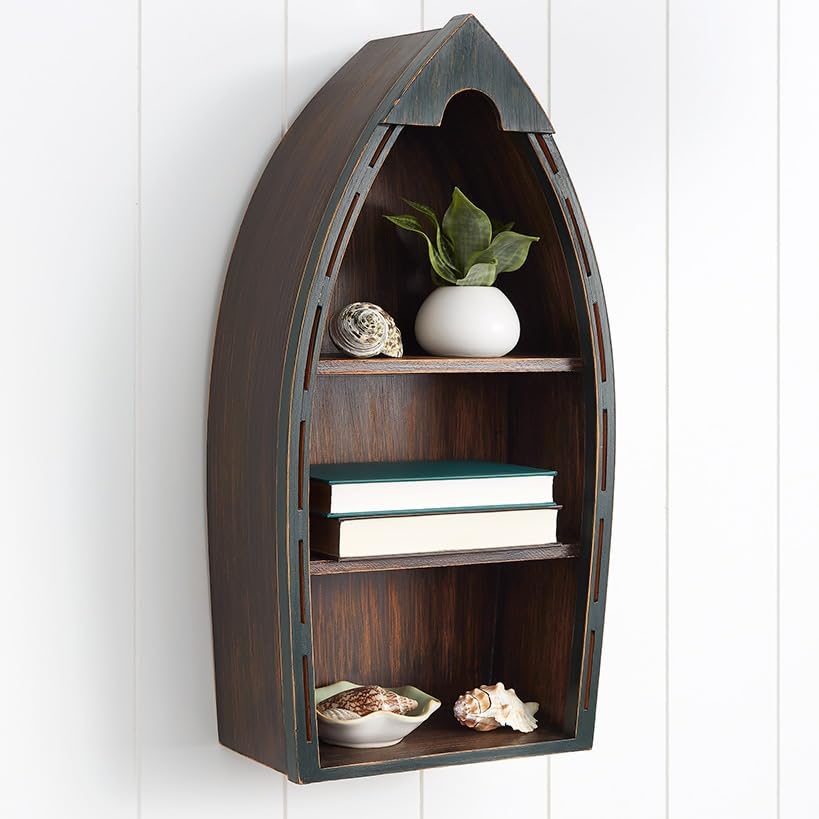 The Lakeside Collection Canoe Wall Decor - Natural/Green