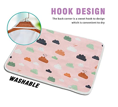 Waterproof Baby Diaper Changing Pad Multi Function Diaper Change Mat for Girls Boys Newborn Washable Reusable Breathable Leak Proof Infant Mattress19.6X27.5 in