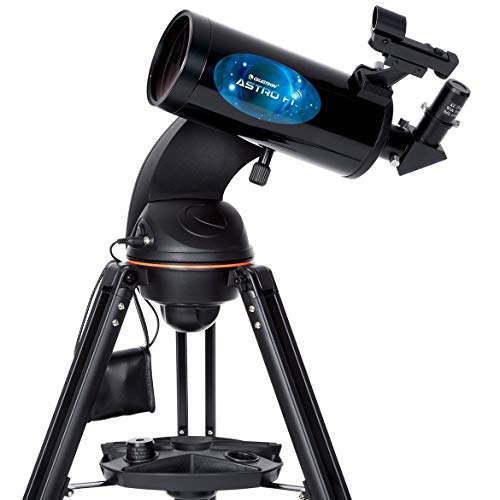 Celestron Astro Fi 102 Wi-Fi Maksutov Wireless Reflecting Telescope, Black (22202)