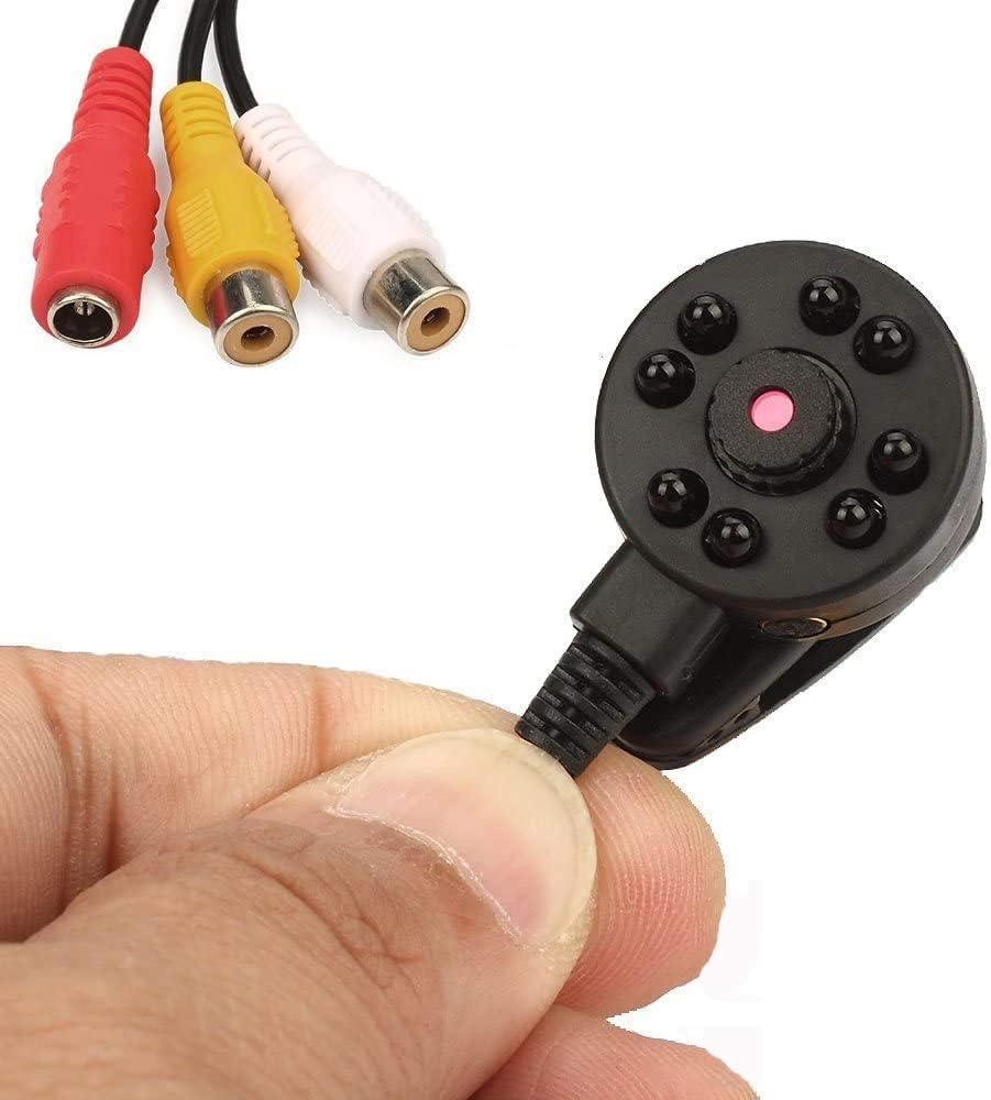 Vanxse® CCTV Mini Security Camera Hd 3.6mm 90degree 1000tvl 8PCS Infrared IR LEDs Night Vision Indoor/Outdoor Mini CCTV Surveillance Camera