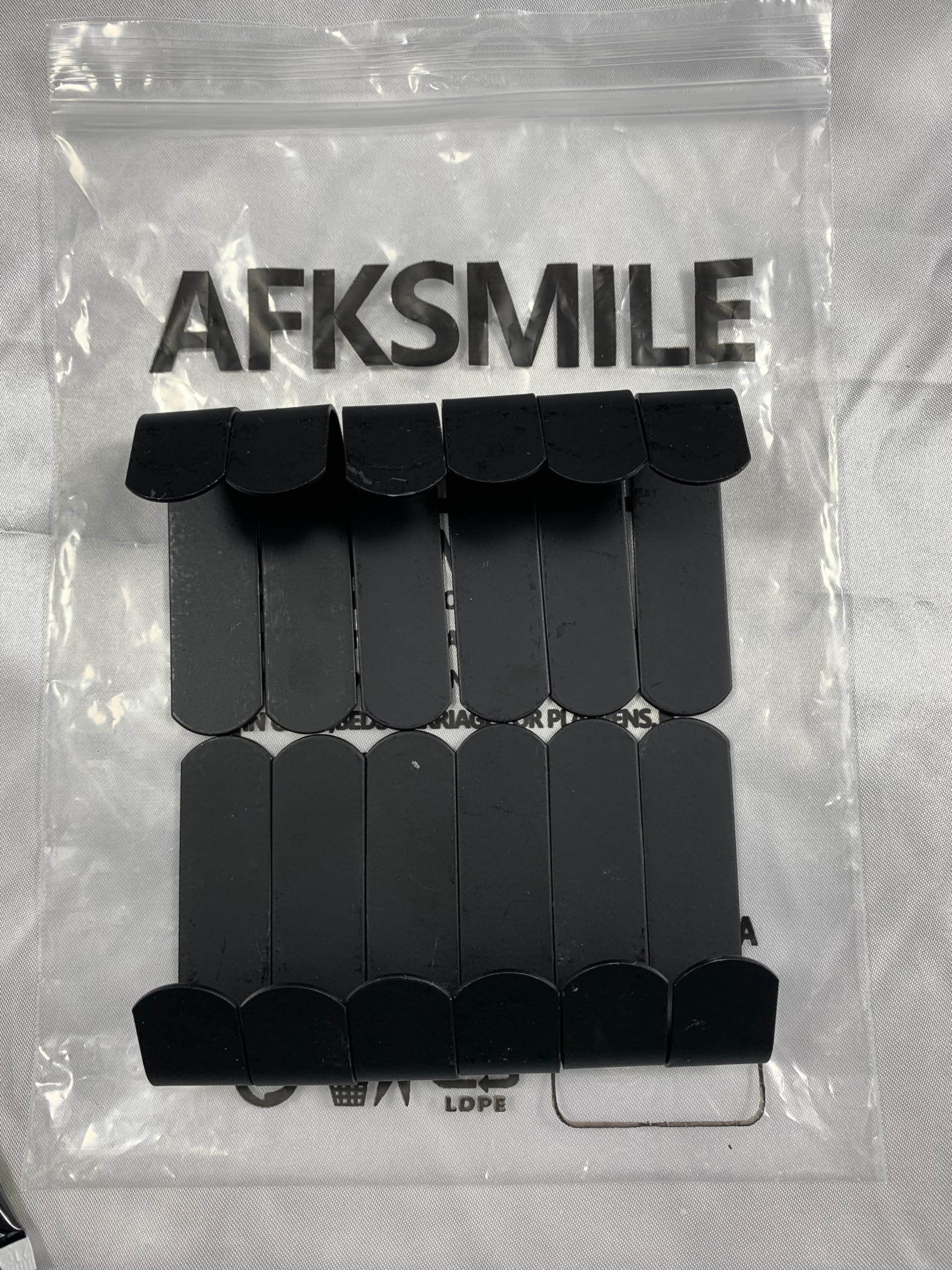 AFKSMILE 12 Pcs Versatile Adhesive J Hooks Set - Heavy Duty Stainless Steel, 40 Lbs Capacity, Hook for Towels, Hats, Coats, Backpacks and More, Waterproof, Decorative Wall Hooks for Home and Office