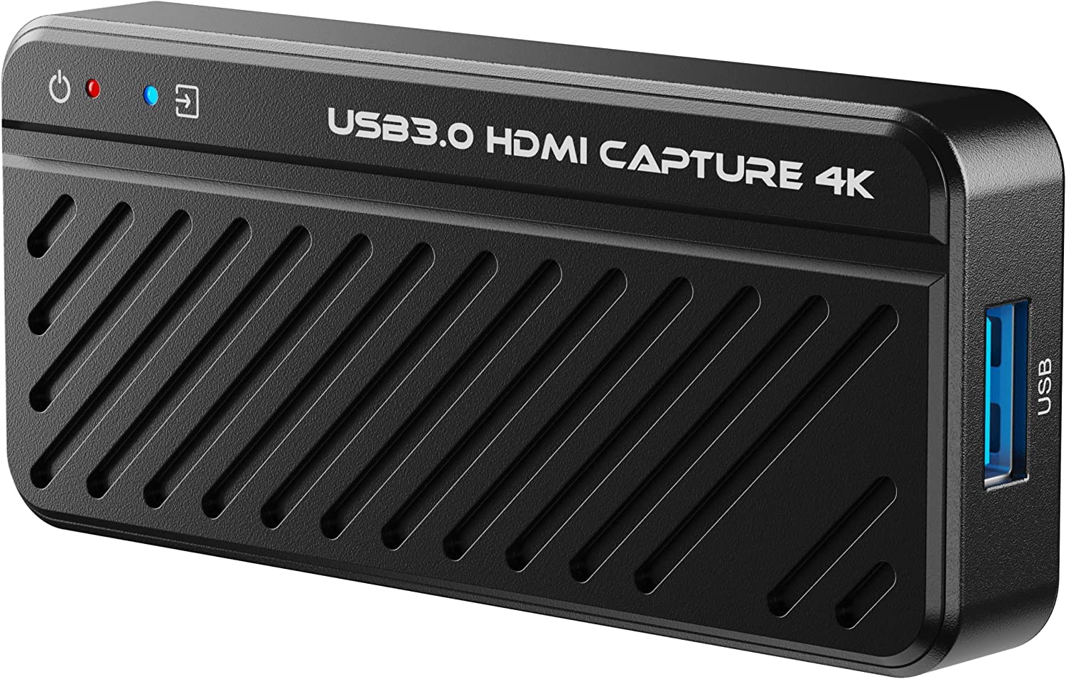 4K HDMI Video Capture Card, USB 3.0 Game Capture Card, 4K30/2K60/Full HD 1080P 60fps for Gaming, Recording or Live Streaming Broadcasting