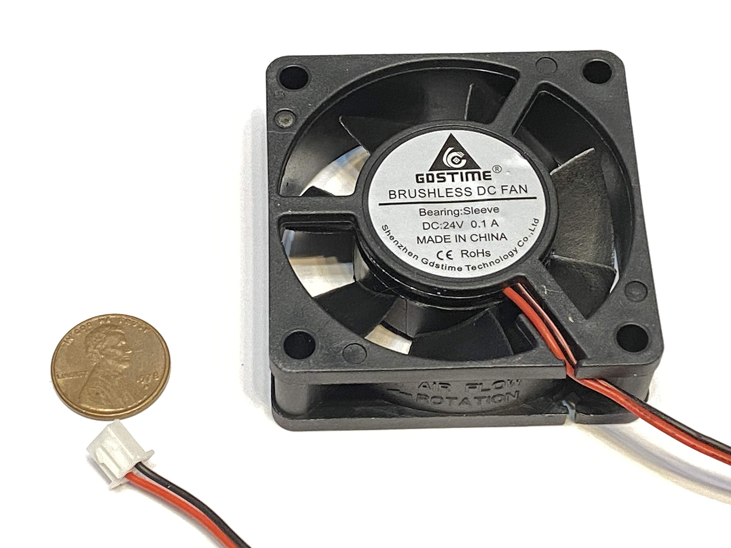 3 Pieces DC 24V Brushless Cooling Fan 60mm 2 pin 6cm 6020 3d printer C53