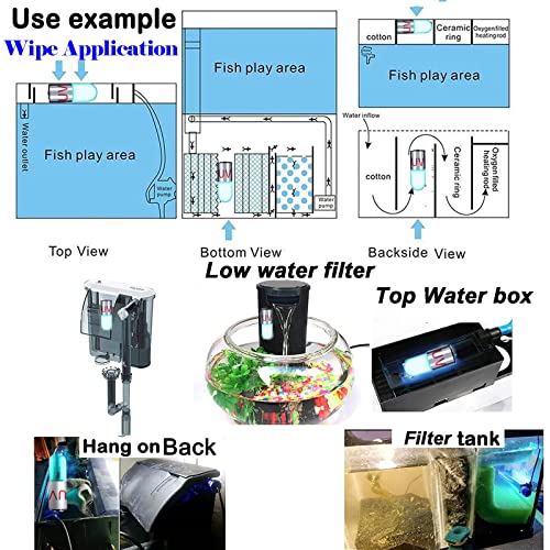 3W Aquarium Clean Light Algae Clear Green Bloom Clean Fish Tank Water Clean Lamp for Sump Pond Filter Tank