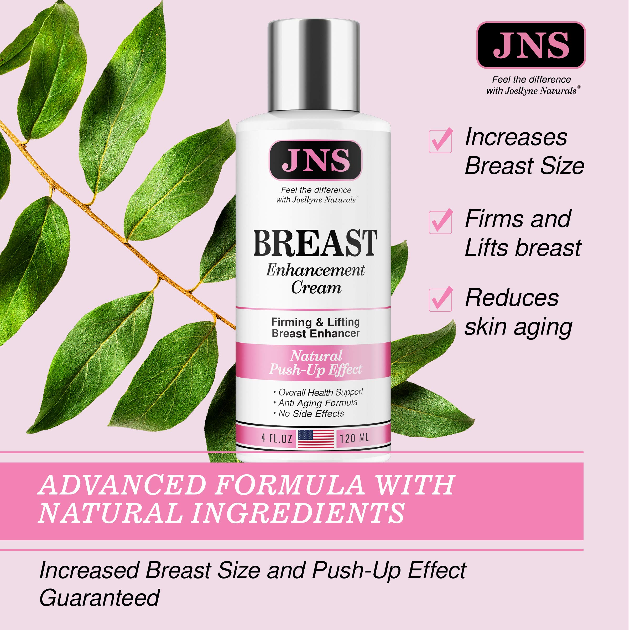 Powerful Breast Lifting & Plumping Cream - USA Made, Natural Bust Growth & Enlargement - 4 fl oz