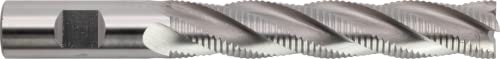5 pcs M42 Cobalt Roughing End Mills, Square Nose, Fine Pitch, Bright (Uncoated) Finish, 3/4" Mill Diameter, 4" Length of Cut, 6-1/4" Overall Length, 4 Flute, Center Cutting