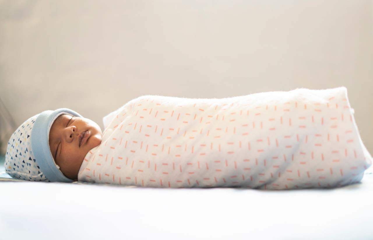 Swaddle Blankets| Receiving Blanket|Organic Cotton Breathable and Skin-Friendly Soft Muslin Swaddle Blankets for Boys| Baby Essentials, Registry & Gift | 48"x48" 2-Pack Pink Lines
