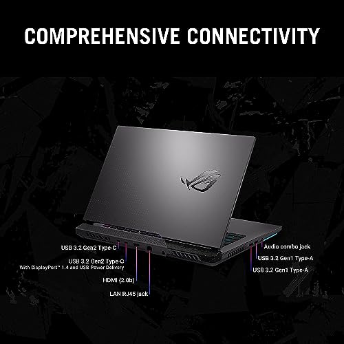 ASUS 2023 Newest ROG Strix G15 Gaming Laptop, 15.6" WQHD 165Hz Display, AMD Ryzen 7 6800H Processor, NVIDIA GeForce RTX 3060, 64GB DDR5 RAM, 2TB SSD, Backlit Keyboard, Windows 11 Home, Eclipse Gray