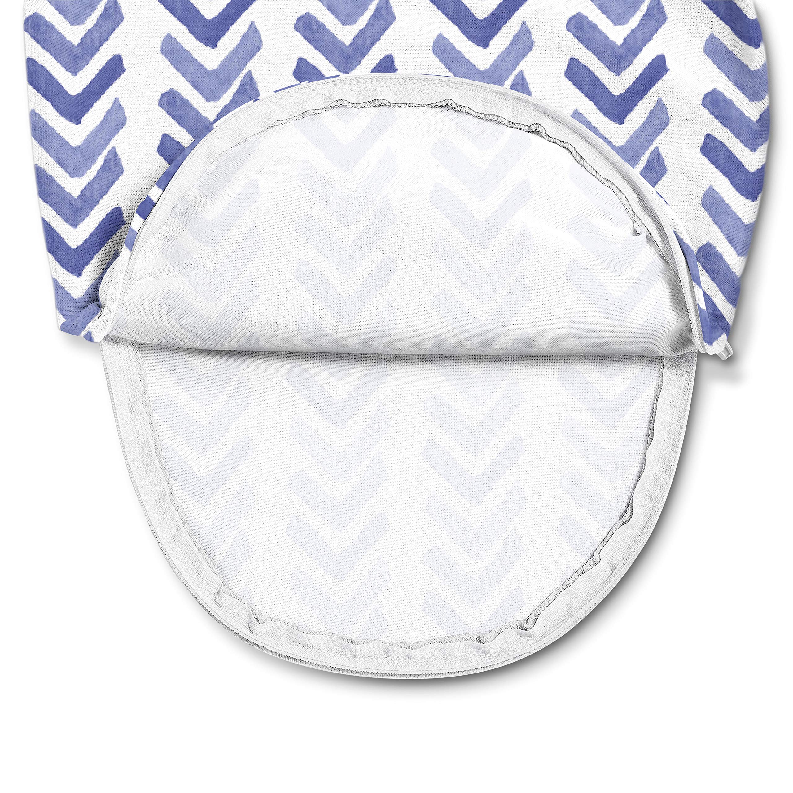 SwaddleMe Luxe Easy Change Swaddle β Size Small/Medium, 0-3 Months, 2-Pack (Water Color Indigo)