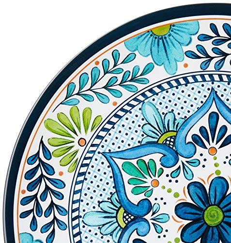 Certified International Talavera Melamine 12 pc Dinnerware Set, Service for 4, Multicolored
