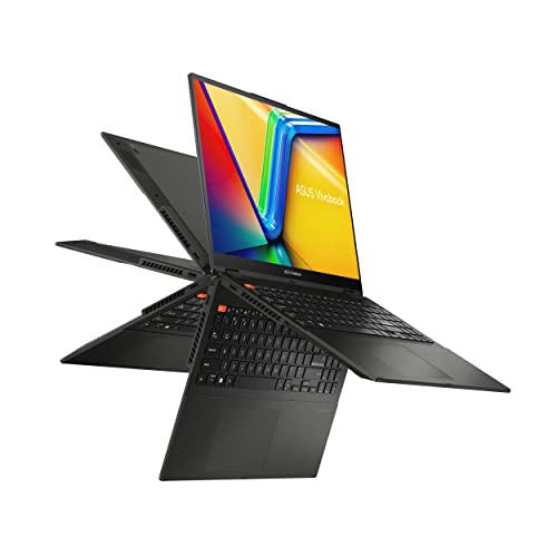 ASUS 2023 Vivobook S 16 Flip 16” WUXGA 16:10 Touch, Intel Core i5-13500H CPU, Intel HD Graphics, 8GB RAM, 512GB SSD, Stylus Supported, Windows 11 Home, Midnight Black, TP3604VA-DS51T