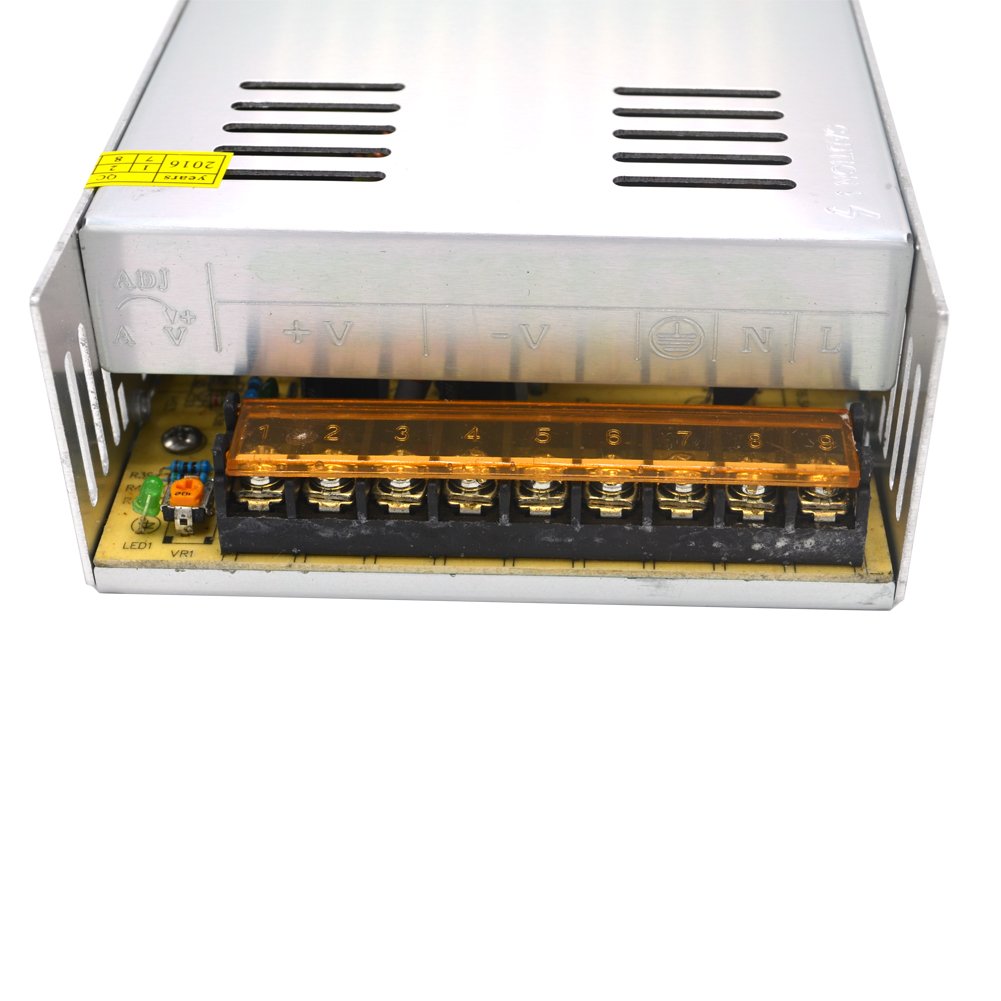 Padarsey 12V 30A Universal Regulated Switching Power Supply Driver for LED Strip Light CCTV Radio Computer Project