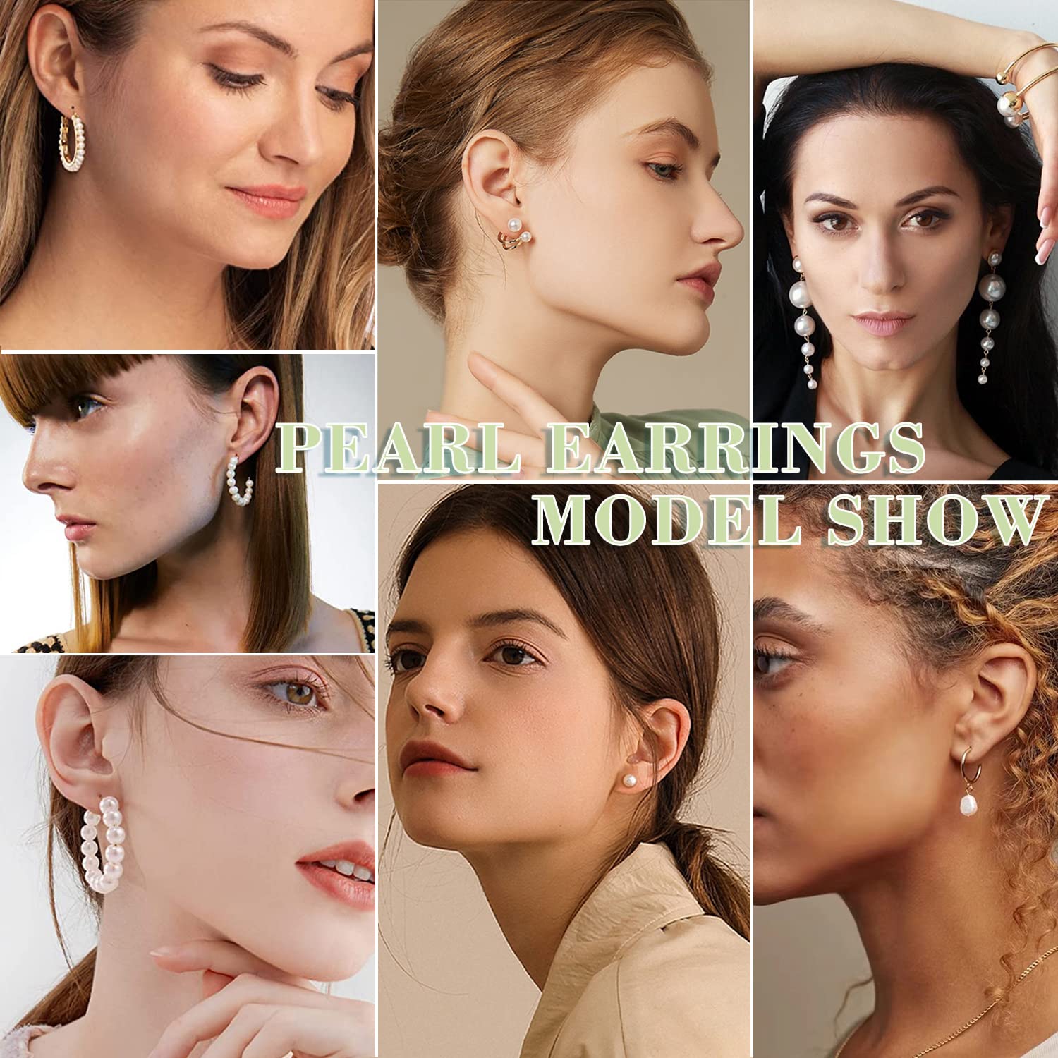 30 Pairs Gold Hoop Earrings Set for Women Girls, Multipack Pearl Earrings Set, Chain Link Stud Drop Dangle Earrings Boho Statement Paperclip Hypoallergenic Earrings for Gift