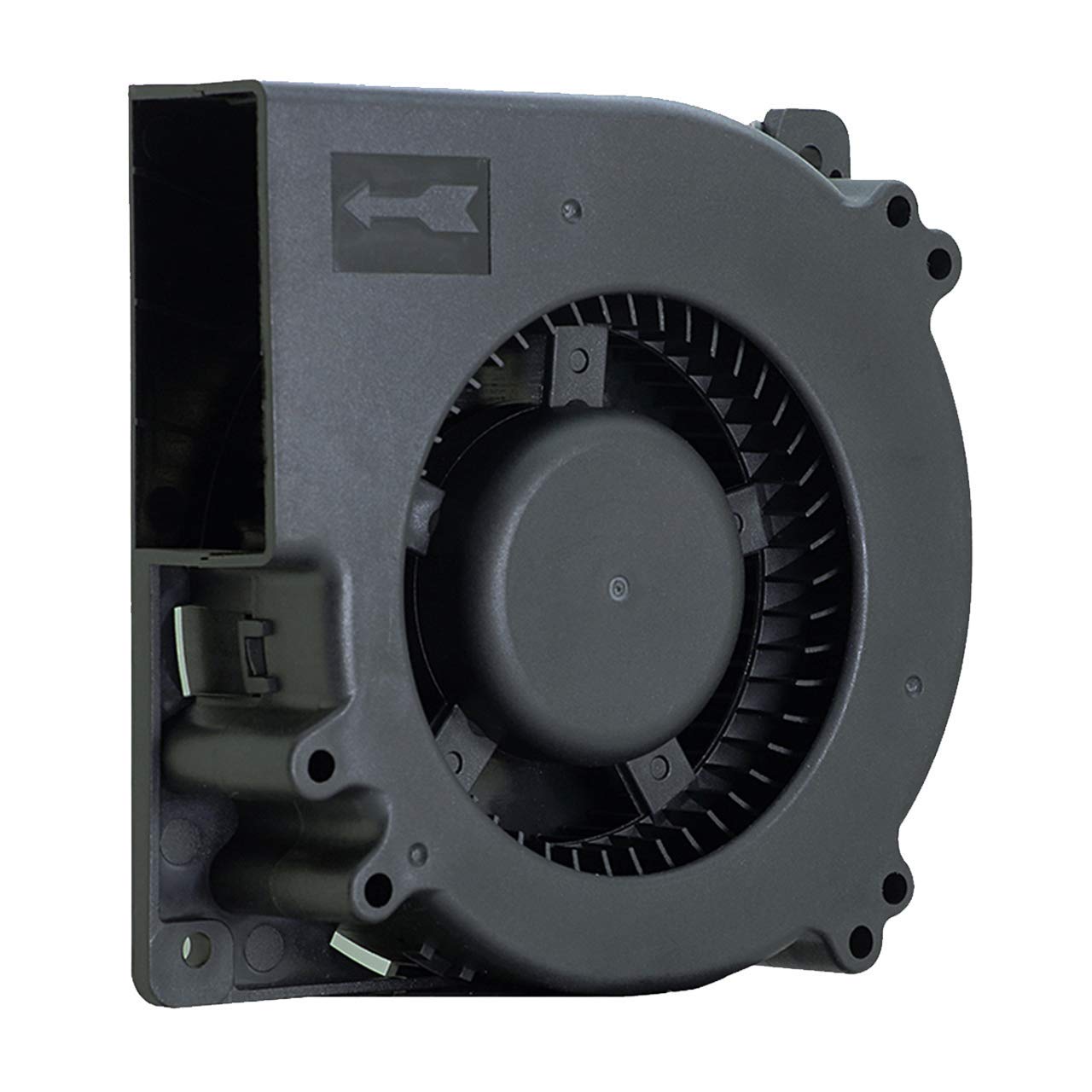UTUO Brushless 12V DC Blower Fan, 120mm (120×120×32mm) Sleeve Bearing Low Noise Air Exhaust Vent Cooling Radial Centrifugal Flow Blower with 2 Pin Plug, Light Weight