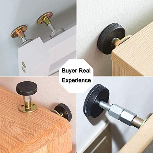 Y-WIN Bed Frame Anti-Shake Tool Adjustable Anti-Shake Fixer Headboard stoppers for Room Wall Beds Cabinets Sofas,Allow Bed to Be Stationary Easy Install 2PCS