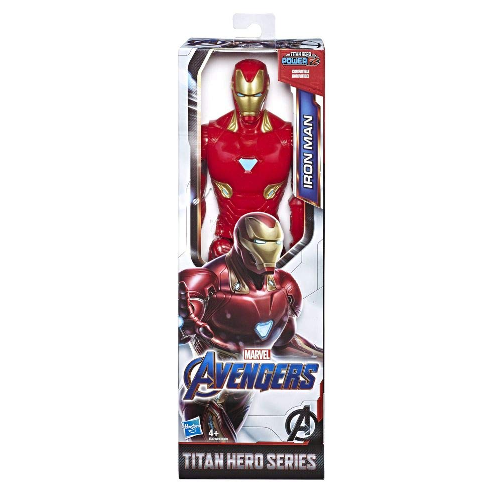 Avengers Marvel Endgame Titan Hero Series Iron Man 12"-Scale Super Hero Action Figure Toy with Titan Hero Power Fx Port