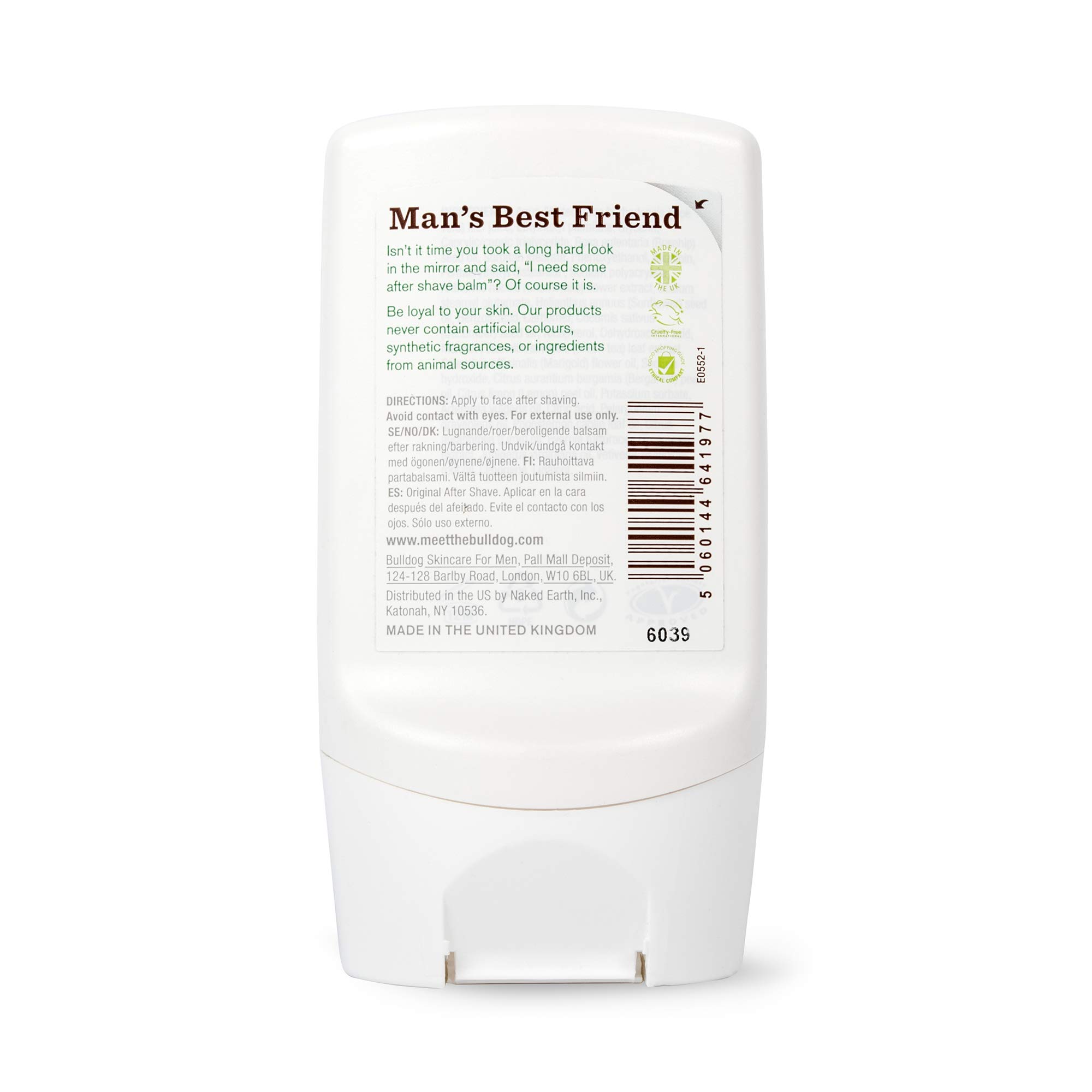 Bulldog Men's Skincare and Grooming Original Aftershave Balm, 3.3 Fl. Oz.