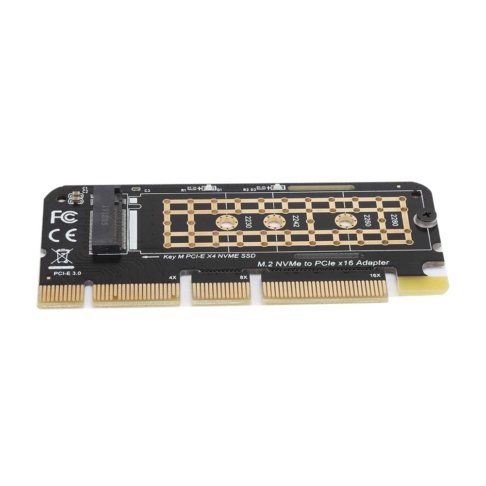 Zopsc High Speed SSD Hard Disk Adapter Mini M.2 NGFF SSD to PCI-E 3.0 X16 Expansion Riser Card Application for Home/Office/Gamer