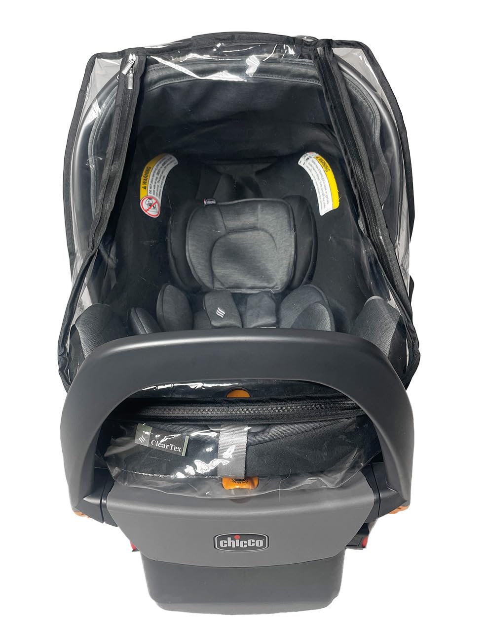 SASHA'S Rain and Wind Cover for Chicco KeyFit 35 Infant Car Seat Clear Design, Maxium Coverage (Infant Carrier not Included)