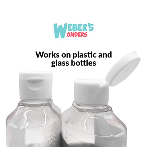 24/410 White Replacement Flip-Top Dispensing Caps - for Squeeze Bottles - Neck Diameter 24mm (96)