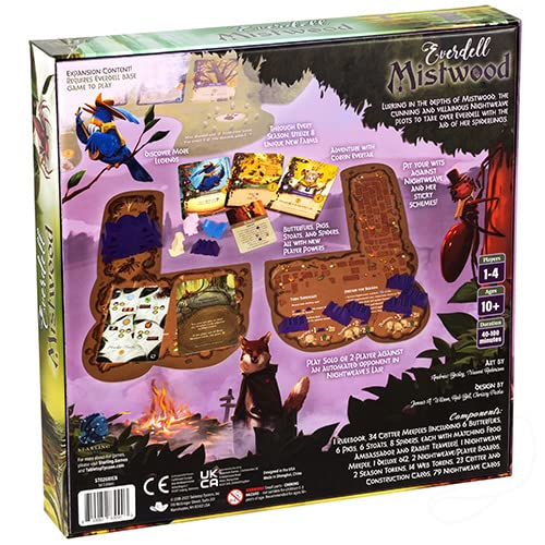 Starling Games - Everdell Mistwood - 1-4 Player Co-op Expansion for The Everdell Base Game