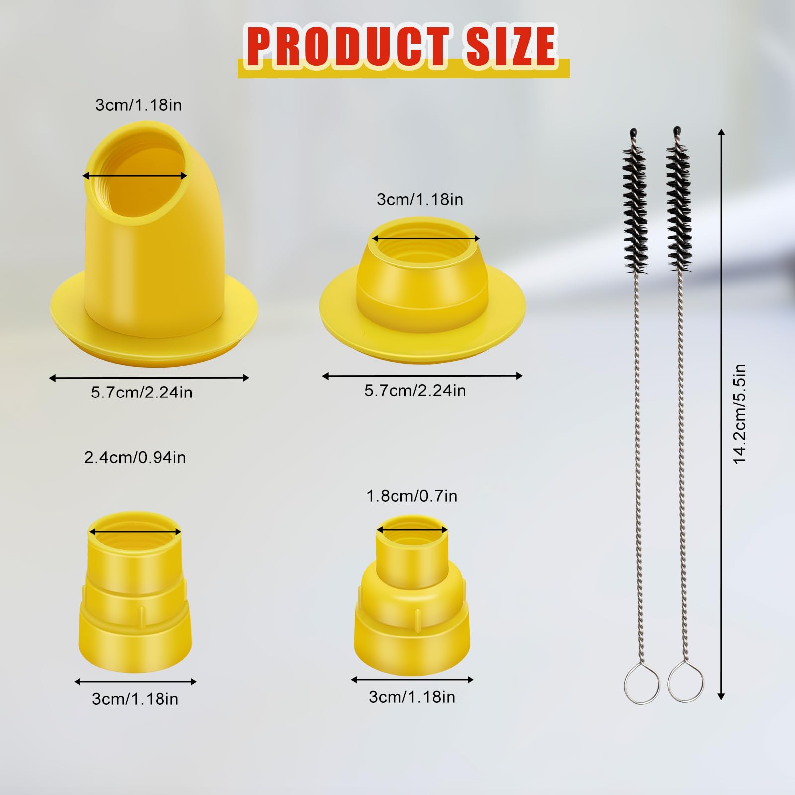 30Pcs Caulking Finisher Kit, 16Pcs Caulking Nozzle Tips Reusable Caulking Nozzle Coating Caulking Tool Kit with 8 Connector Caulking Guns and 4 Grout Scraper 2 Brush for Bathroom Doors Windows