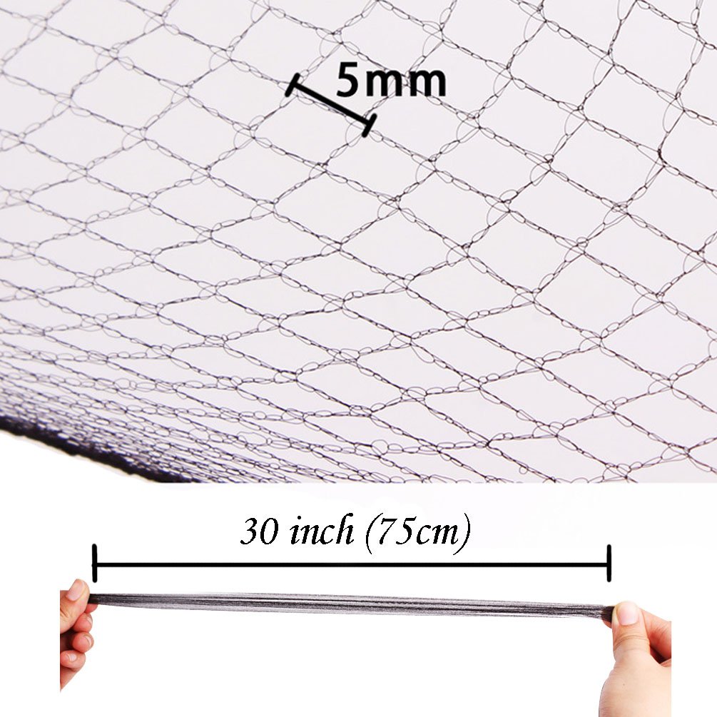OMORFIEER Hair Nets for Buns Nets for Ballet Girls Hair Net for Wig 20 Pcs 30 inch Black