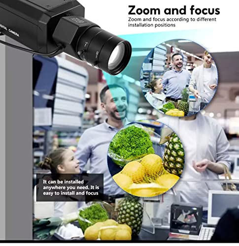 Vanxse CCTV 1/3 CCD HD 960H Auto Iris 1000tvl 6-60mm F1.6 Varifocal Lens Bullet Box Camera Surveillance Indoor/Outdoor Security Camera