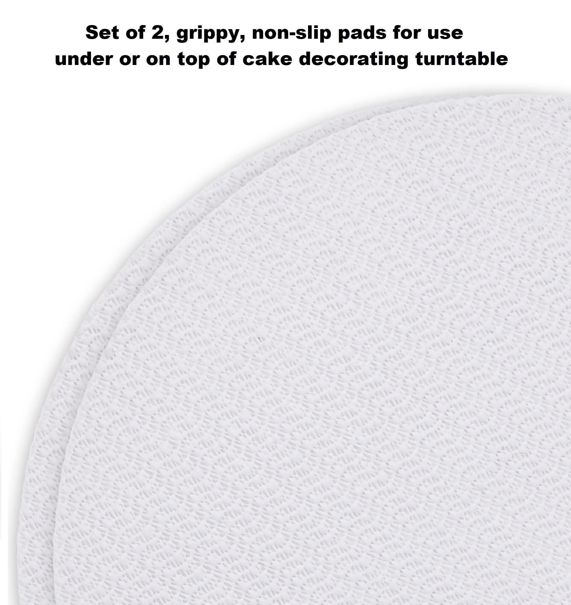Ateco Set of 2 Non-Slip Pads, Reusable, Food Safe Plastic, 12-Inch Diameter, White