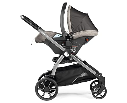 Peg Perego Ypsi – Compact Single to Double Stroller – Compatible with All Primo Viaggio 4-35 Infant Car Seats & Ypsi Bassinets - Made in Italy - City Grey (Grey)