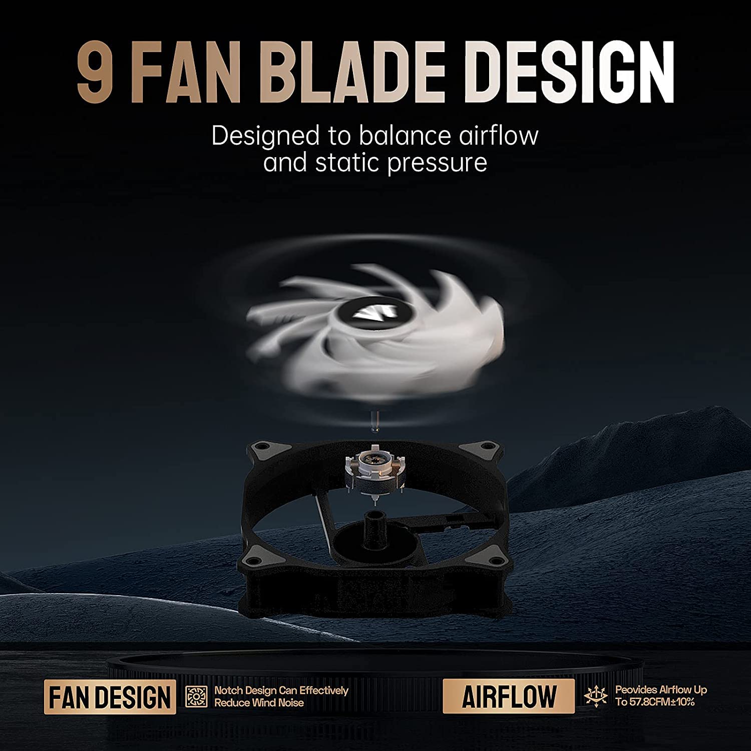 ASIAHORSE WD-001 Series 120mm Case Fan with Controller, Black 5V ARGB Motherboard Computer Case Fans Quiet High Airflow Adjustable Light Effect Computer Cooling Fan, 5 Pack