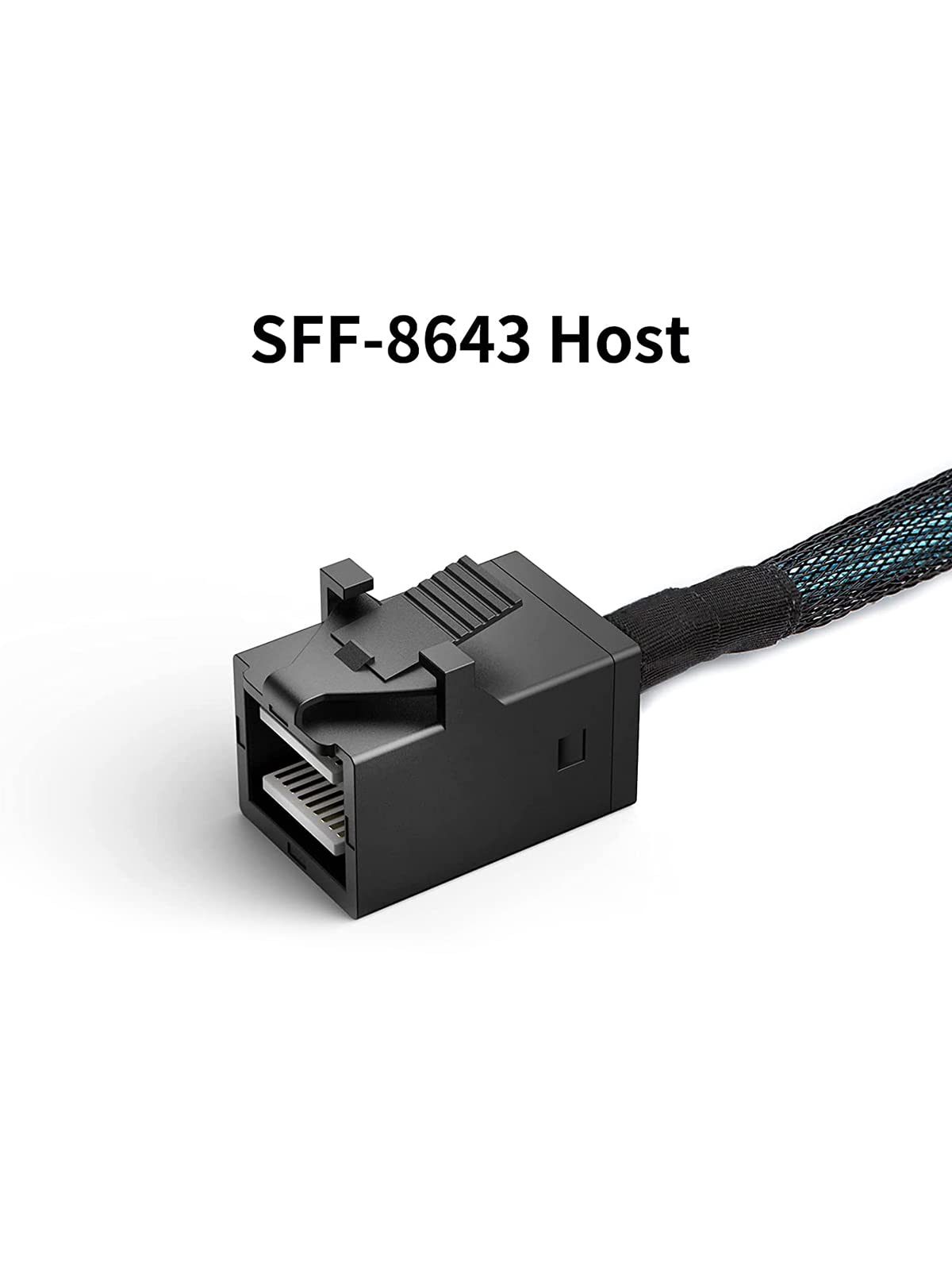 CableCreation 2-Pack 1.6FT/0.5M Internal HD Mini SAS (SFF-8643 Host) - 4X SATA (Target) Cable,SFF-8643 to 4X SATA Cable, SFF-8643 for Controller, 4 Sata Connect to Hard Drive