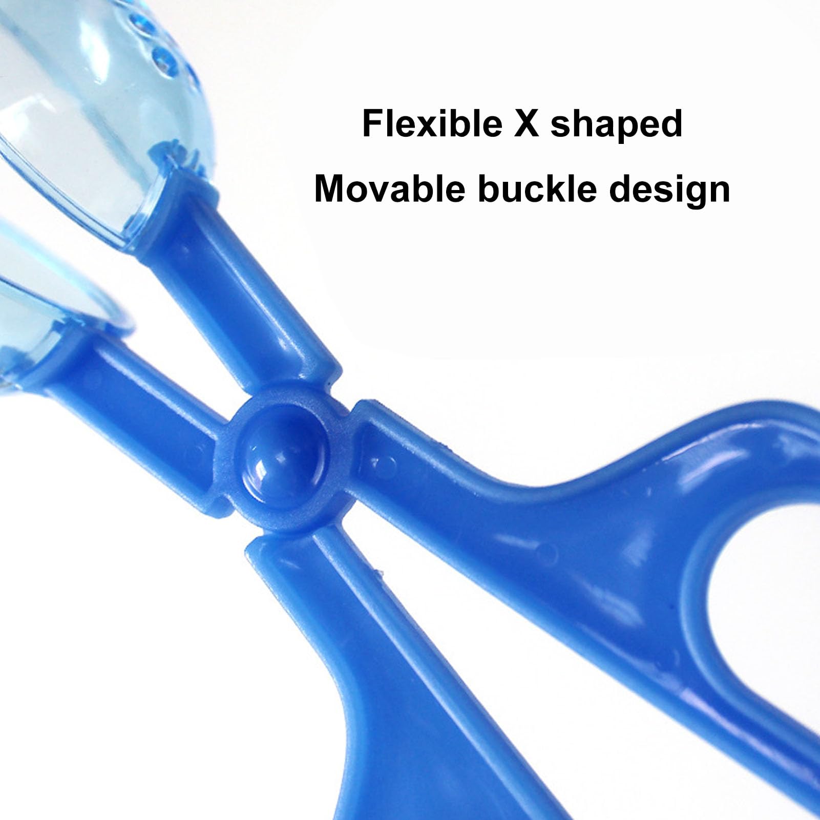 Reptile Feeding Clamp, Feeding Tool, Reptile Poop Scoop,Amphibian Terrarium Feeding and Cleaning Tool, Multipurpose Reptile Feeding Claw Collector, with Vents for Lizard Spider Tortoise(Blue)
