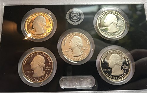 2014 S US SILVER Proof Set National Parks Quarters Cameo Proof, Comes in Packaging from US mint Proof