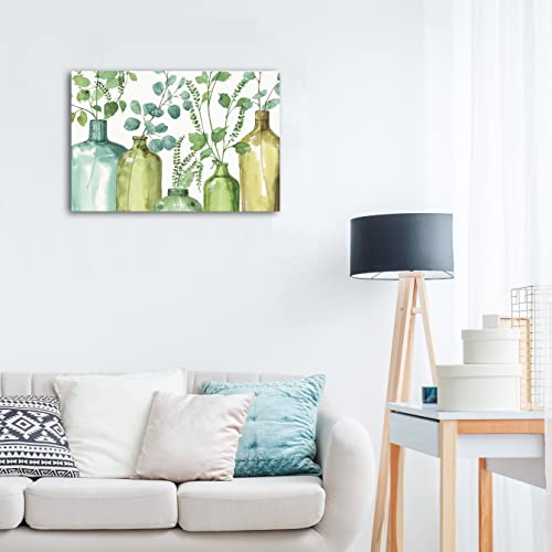 Artmaple Paint by Number for Adults Beginner Kids, Ideal Gift Choice for Birthday,Anniversary or Any Festival. DIY Acrylic for Decor Canvas Roll (16x24, Plants in Glass Bottles)