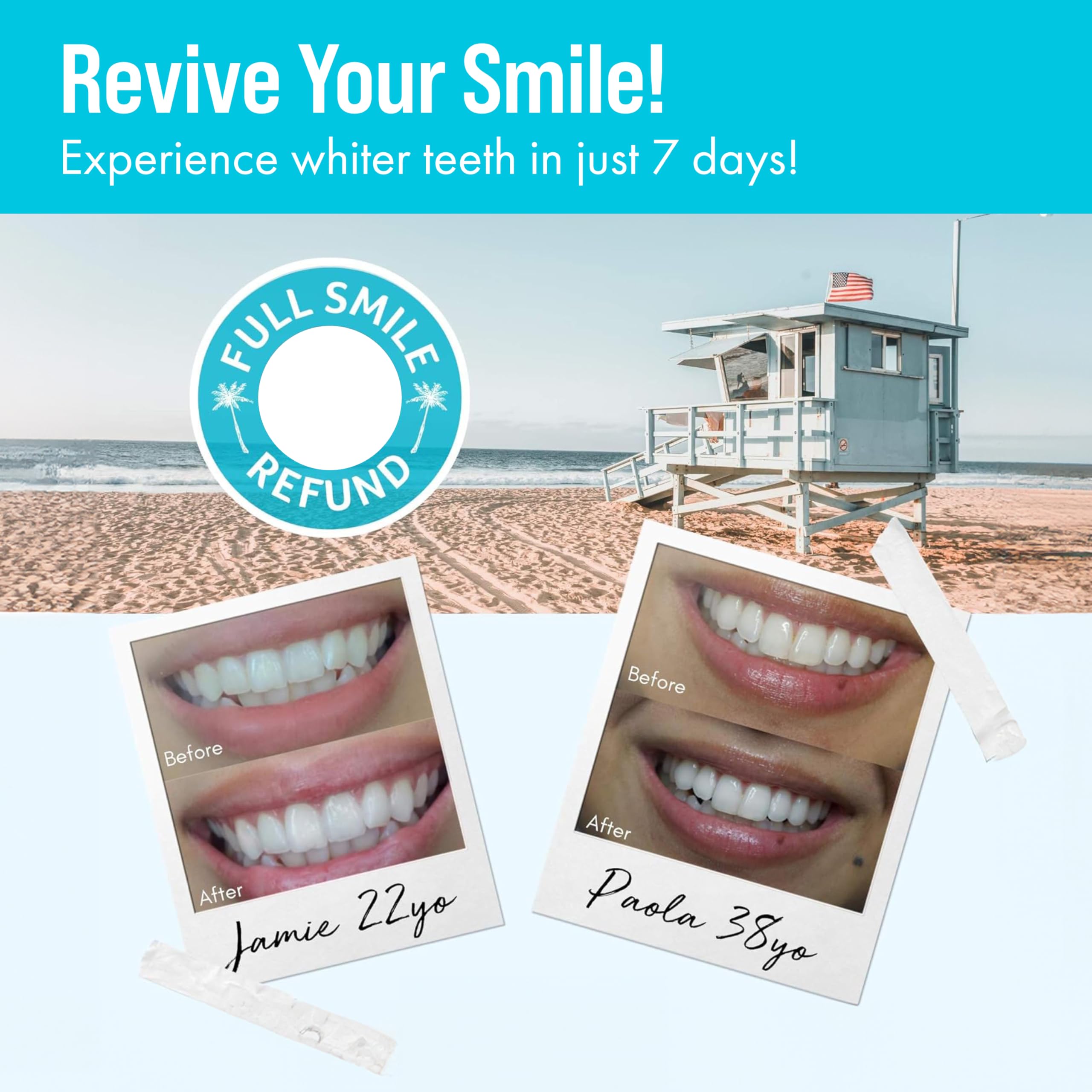 Cali White Teeth Whitening Gel Refills - 35% Carbamide Peroxide Formula - Vegan Organic Tooth Bleach - 3-Piece 5 ml Syringes for Teeth Whitening Kits - Use with UV or LED Light and Trays
