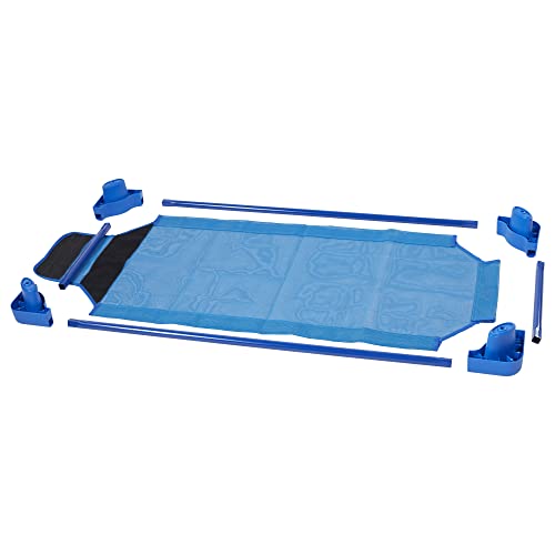 ECR4Kids Stackable Kiddie Cot, Toddler Size, Classroom Furniture, Blue, 6-Pack